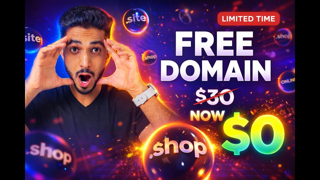 Get a Free Domain Name in 2026 🤯 $30 Domain For FREE - सबसे बड़ा Domain Deal! 🚀