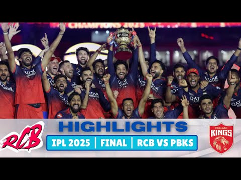 IPL 2025 FINAL || RCB VS PBKS || HIGHLIGHTS
