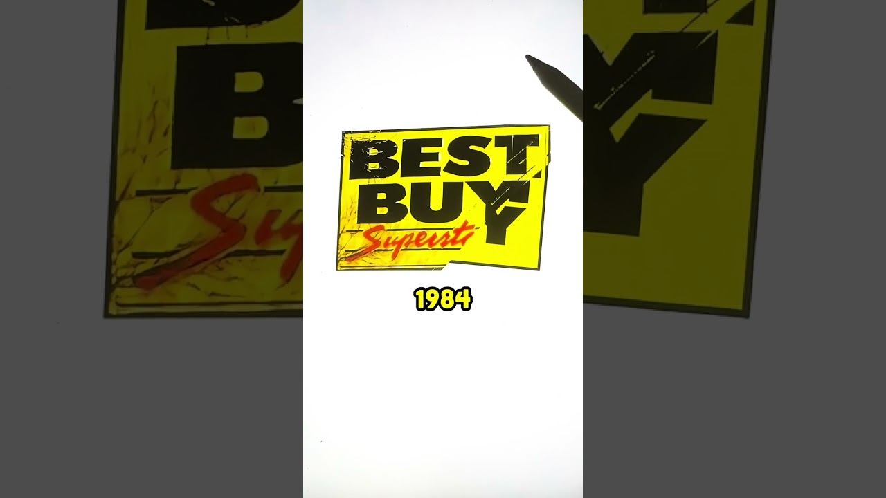 History of the Best Buy logo! #bestbuy #logos #logodesign #logohistory #thenandnow #shorts