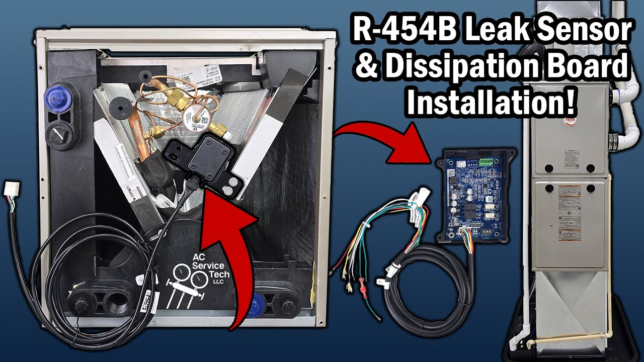A2L R-454B Leakage Sensor and Dissipation/Mitigation Board Wiring Install Carrier/Bryant/Payne Unit!