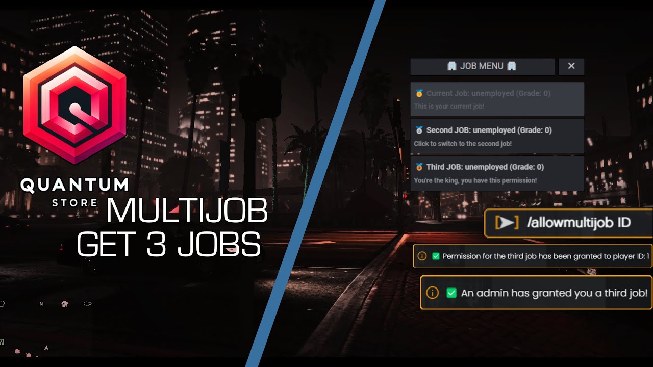 [ESX] Multijob - Get 3 JOBS! - FiveM Releases - Cfx.re Community