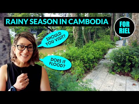 Should you visit Cambodia in rainy season? Does it flood? Visit Siem Reap’s lush riverside! #ForRiel