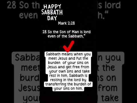 What is Sabbath? | Sabbath day | Bible dictionary