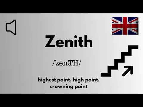 How to Pronounce Zenith (Correctly)- British Accent