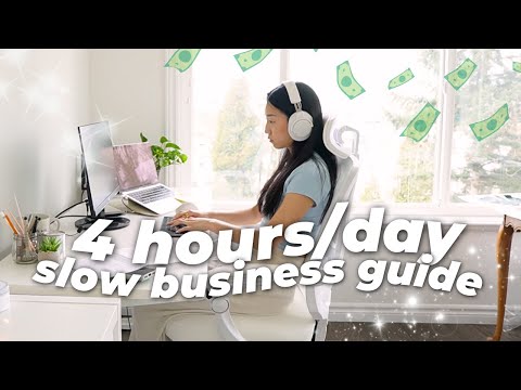 How to start a 4 hours/day SLOW BUSINESS that feels aligned ✨????the slow soul business lifestyle guide