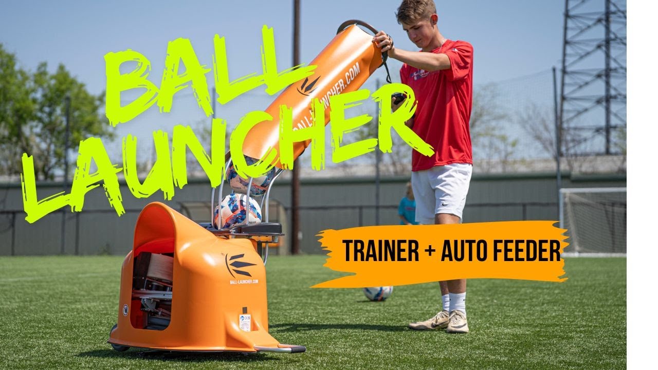 Ball Launcher Trainer + Auto Ball Feeder (2+ soccer balls an hour!!!)
