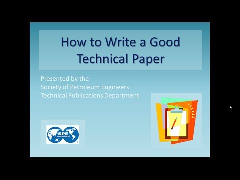How To Write a Good Technical Paper