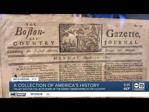 Valley doctor shares rare, historic newspaper collection