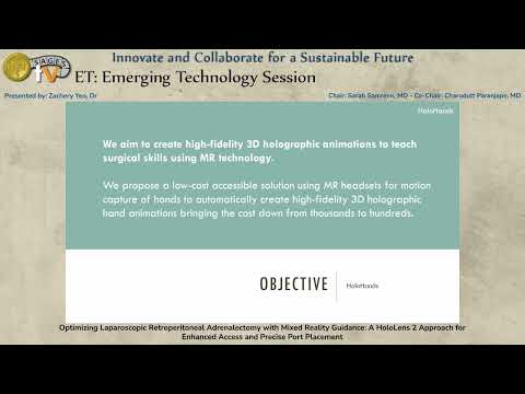 Can We Use Holograms to Teach Surgical Skills? Automating Creation of Holographic Animations for...