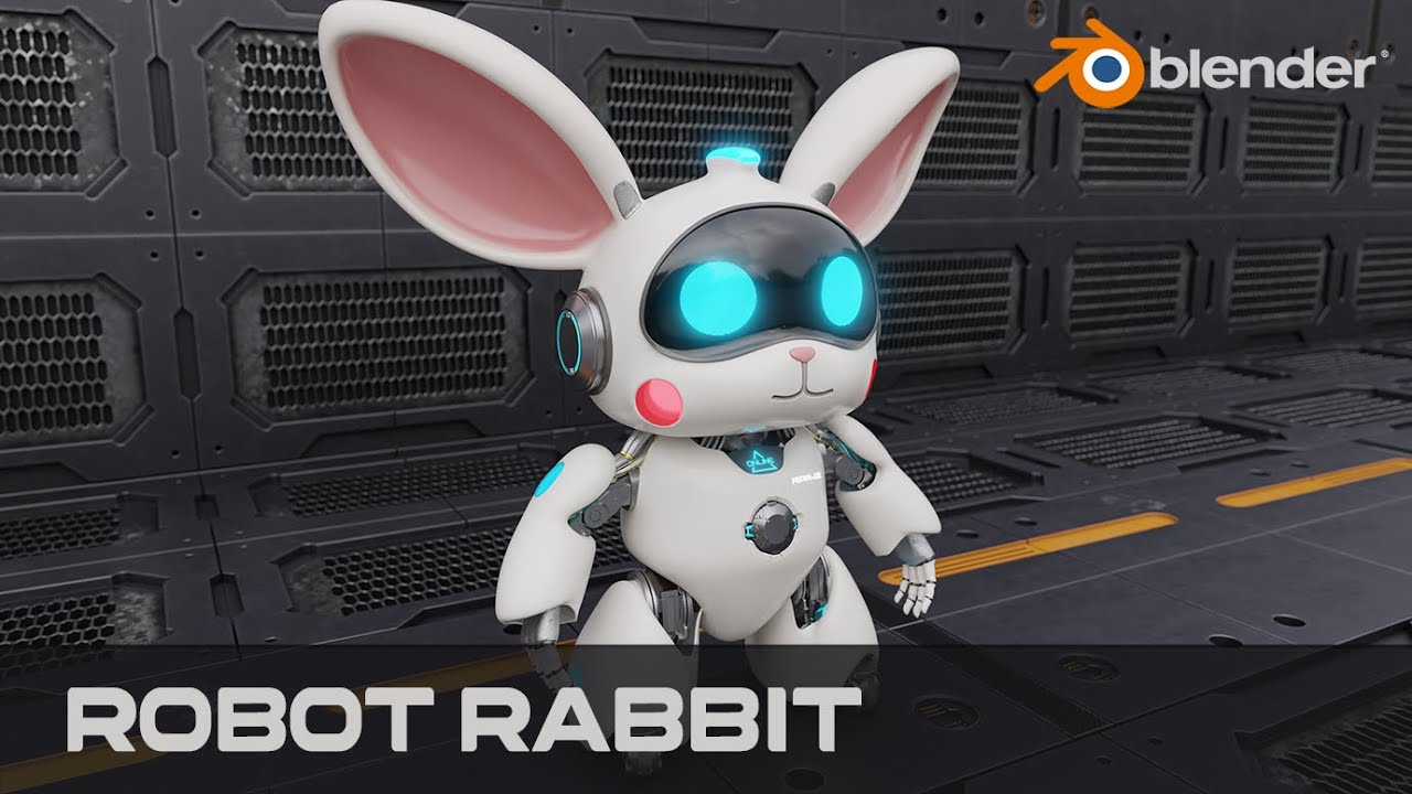 Robot Rabbit made in Blender