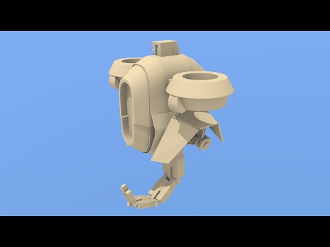 Sci-Fi Drone Modeling Timelapse