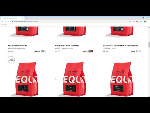 3 good elements of a website design (Equator Coffees)