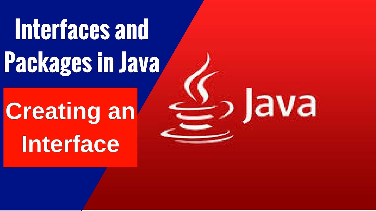 Interfaces and Packages in Java - Creating an Interface