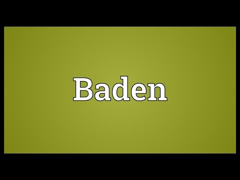 Baden Meaning