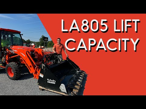 What is the ACTUAL Lift Capacity of the LA805 Loader?