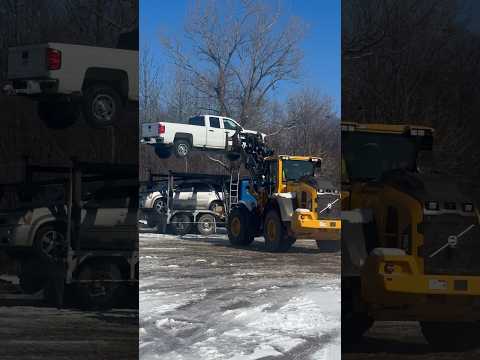 Copart Manheim IAAI Adesa how cars are loaded #cars #auction #viral