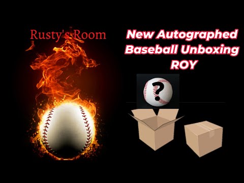 New Autographed Baseball Rookie of the Year ROY Winner Unboxing