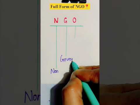 Full Form of NGO | Meaning of NGO | NGO | #shorts #shortsfeed #fullform #ngo #ytshorts #gkshorts #gk