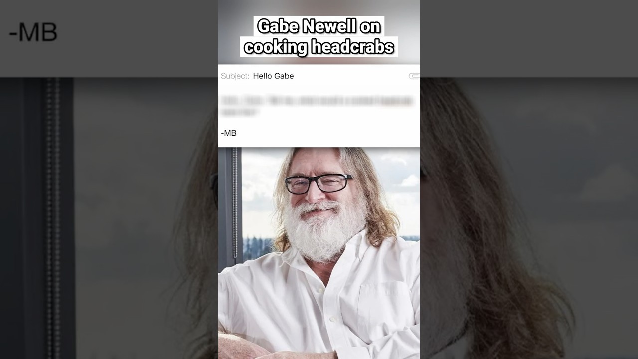 How to eat Headcrabs - Gabe Newell | Half-Life #headcrab  #halflife #halflife1