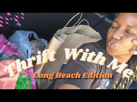 4 THRIFT STORES IN 5 HOURS!!!⎮Come Thrift w/Me in Long Beach Haul+ Try-on