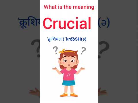 Crucial meaning in hindi and english #wordmeaning #english #englishlanguage #vocabulary