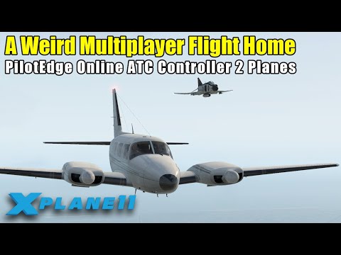 X-Plane 11 - Multiplayer Formation on PilotEdge Online ATC