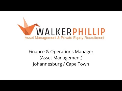 Finance & Operations Manager (Asset Management)