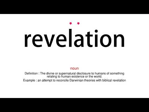 How to pronounce revelation - Vocab Today