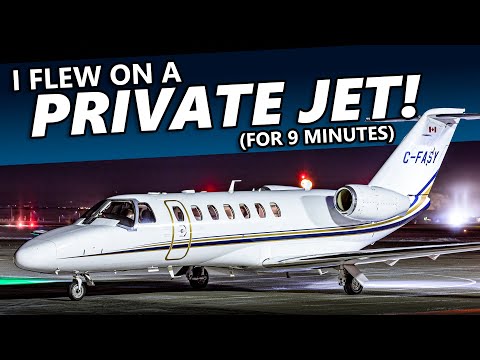 I Flew On A PRIVATE JET! (for 9 minutes)