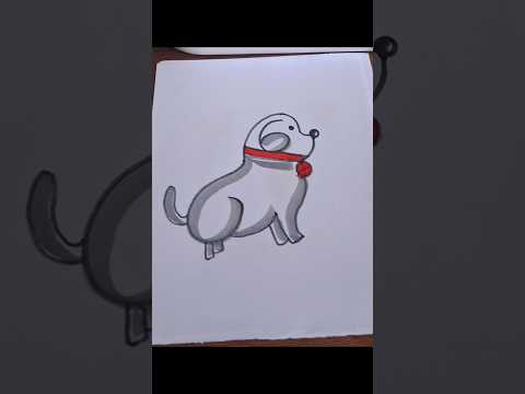 I Tried The Easy Puppy Drawing Tutorial That Went Viral#shortsfeed
