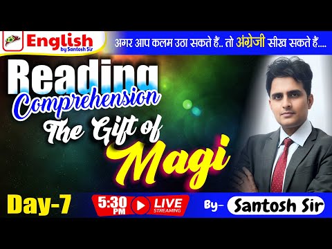 Reading Comprehension | By Santosh Sir | PDF का लिंक Description box में हैं.