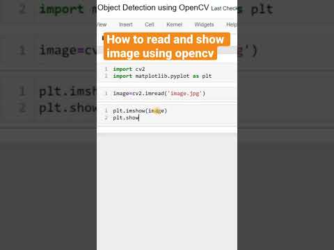 How to read and show the image using opencv in jupytwr notebook! #opencv #viral #shorts #python