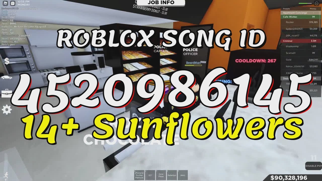 14+ Sunflowers Roblox Song IDs/Codes
