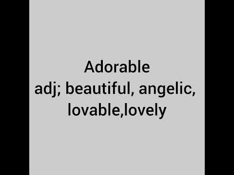 Meaning of Adorable//Word Meaning //