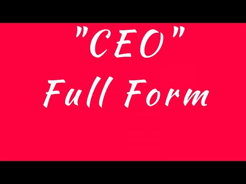"CEO" Full Form in Hindi ( business) #ceo