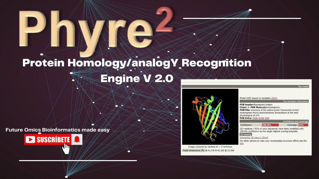 PHYRE2 Protein Fold Recognition and Protein Structure Prediction Server #bioinformatics #ai