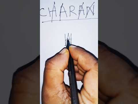 CHARAN name as brand logo😱 #shorts #logo #graphicdesign