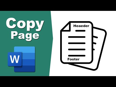How to copy whole page in word including header and footer