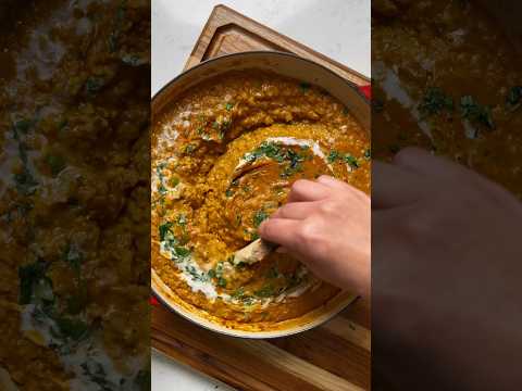 spicy red lentil curry