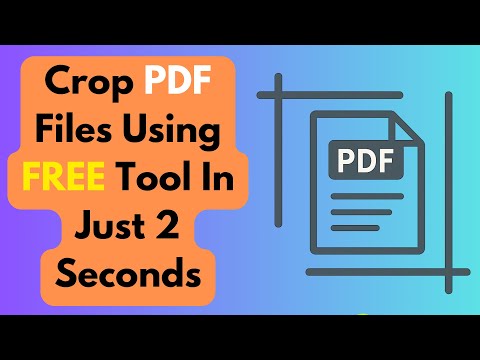 Crop PDF Files Using FREE Tool In Just 2 Seconds | Crop PDFs Instantly