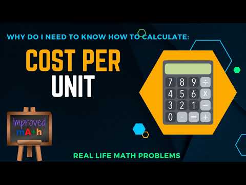 Calculating The Cost Per Unit