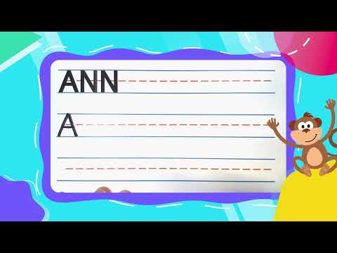 How To Write ANN | Write With Me! -- FOR KIDS