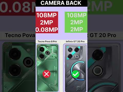 Infinix GT 20 Pro vs Tecno Pova 6 Pro 🔥 Comparison | Which is best Under 30k ⚡ #shorts #viralshorts