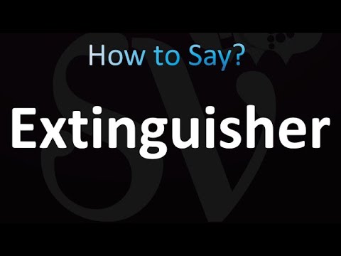 How to Pronounce Extinguisher (correctly!)
