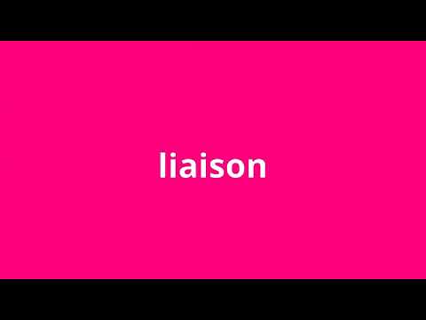 what is the meaning of liaison.