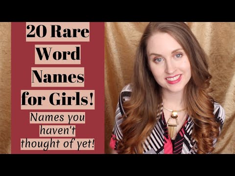 20 Rare and Amazing Word Names for Girls | EverythingBabyNames