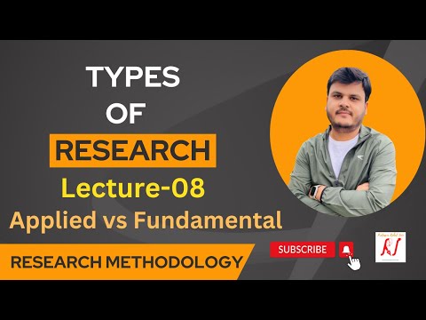 Types of Research | Applied (Action) vs Fundamental (Basic or Pure) | Research Methodology | L - 08