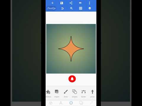How To Create A Vector Sparkle In Pixellab #shorts