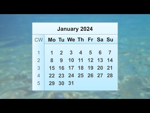January 2024 Calendar