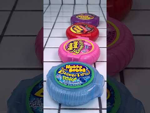 Bubble gum hubba bubba gummy jelly food mukbang